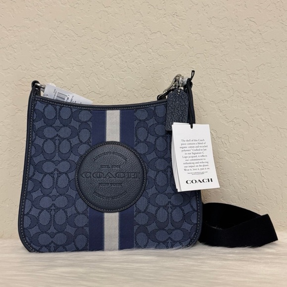 Coach | Bags | Coach Dempsey File Bag In Signature Jacquard With Stripe ...